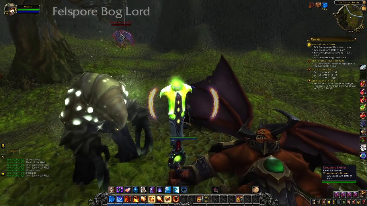 Wormthorn’s Dream (Wow; Blasted Land The Tainted Forest ) - YouTube