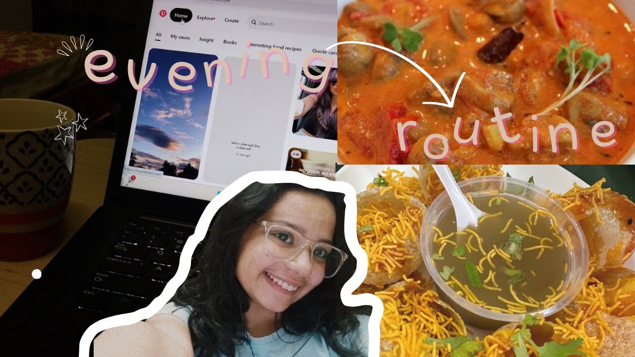 Evening routine vlog//Panipuri//Mushroom Masala recipe #trending - YouTube