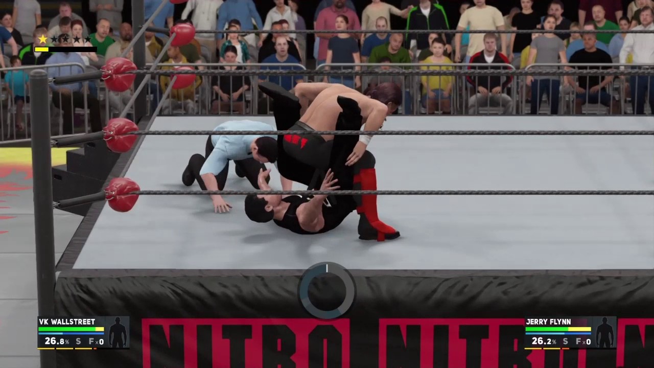 WCW2K17 March Week 5 WCW Nitro Match 4 VK Wallstreet vs Jerry Flynn ...