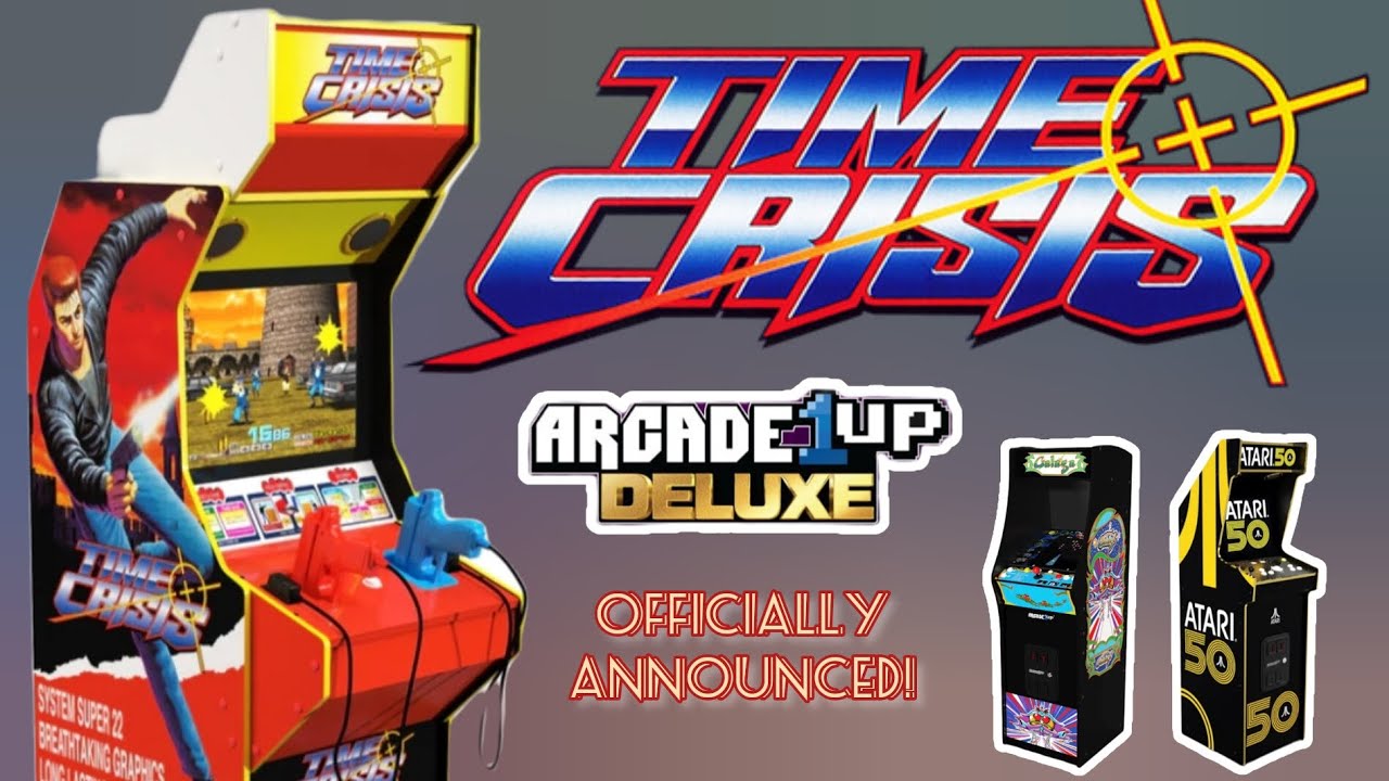 Arcade 1Up Time Crisis Deluxe Officially Announced!! Galaga Deluxe ...