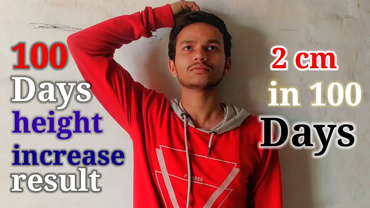 100 days height increase challenge complete. realistic one #height # ...