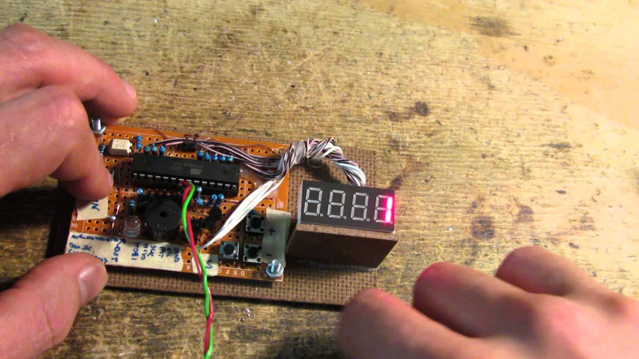 An AVR ATmega configurable production line counter - YouTube