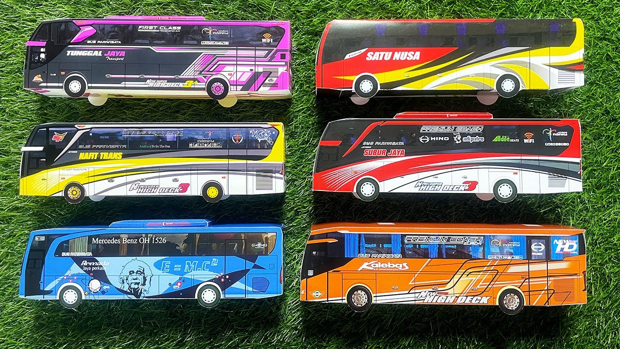 Bus Telolet, Bus Tunggal Jaya Black Pink, Bus Satu Nusa, Bus Subur Jaya ...