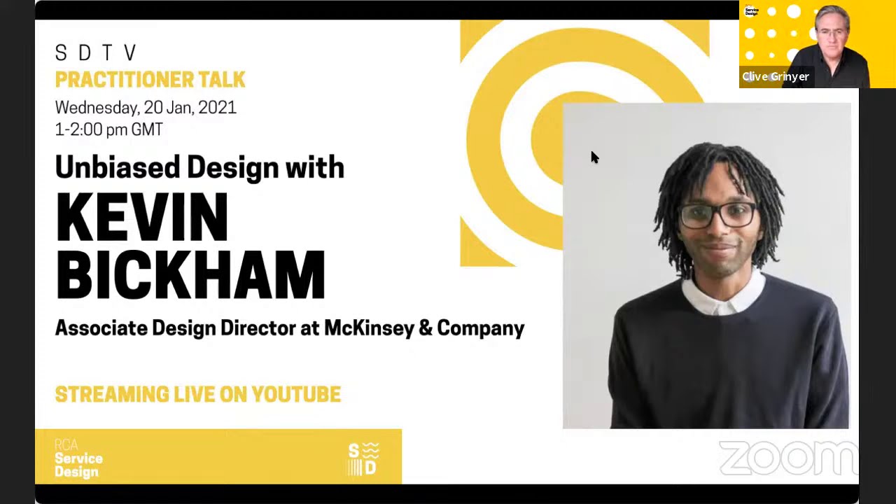 Kevin Bickham (McKinsey) on Unbiased design -- SDTV Practitioner's Talk ...