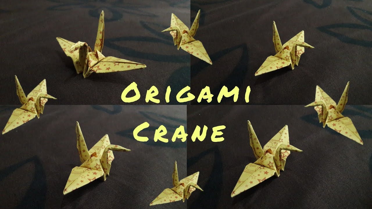 how to make an origami crane || origami burung bangau || easy diy ...