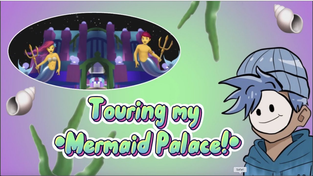 🐚 Touring my •Mermaid Palace• Glitch build in Adopt me!🐚 - YouTube