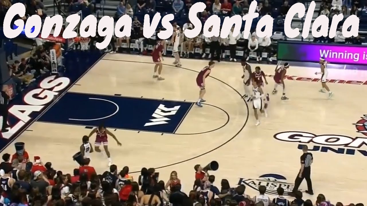 Gonzaga vs Santa Clara Full Game | Men's College Basketball| Jan 18 ...