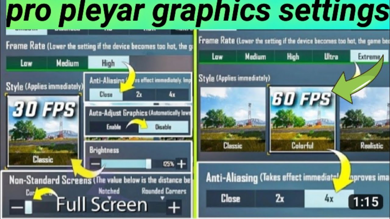 how to pubg\Bgmi graphics settings all details explain in || pubg\bgmi ...