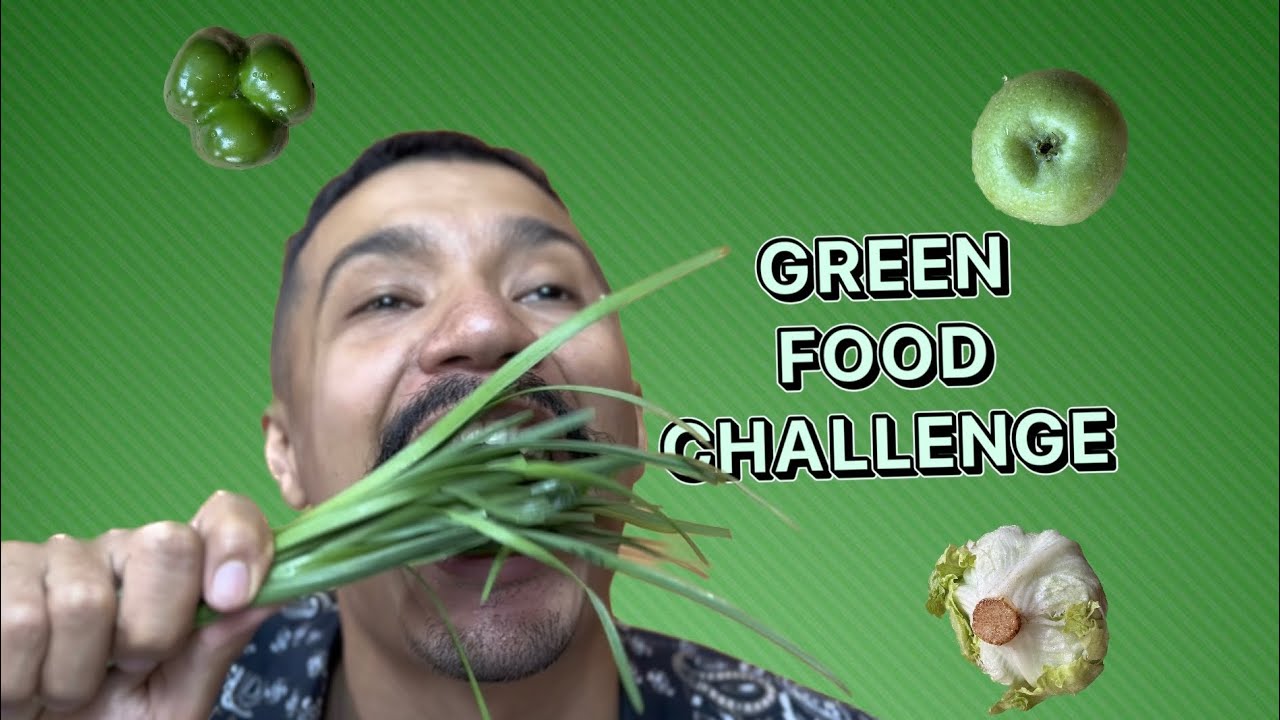 🟢 ASMR GREEN FOOD ONLY CHALLENGE 🟢 - YouTube