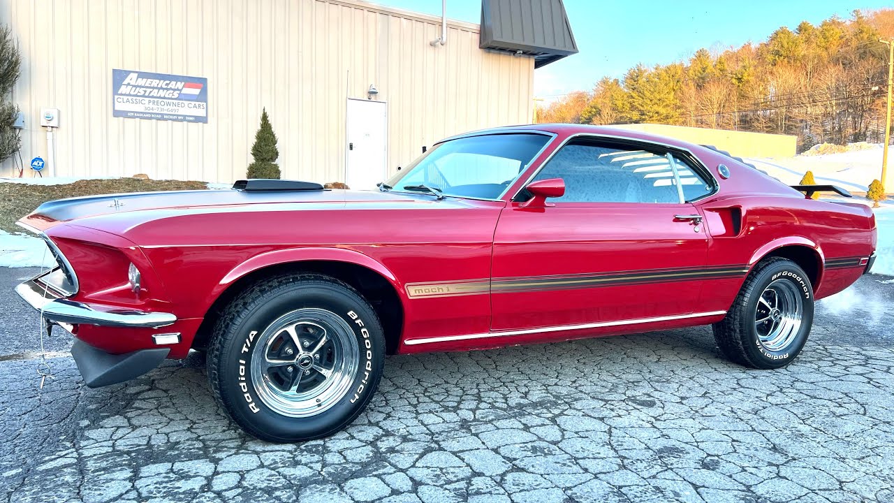 1969 Ford Mustang Mach 1 R Code 428 Cobra Jet 4 Speed Fully Restored ...