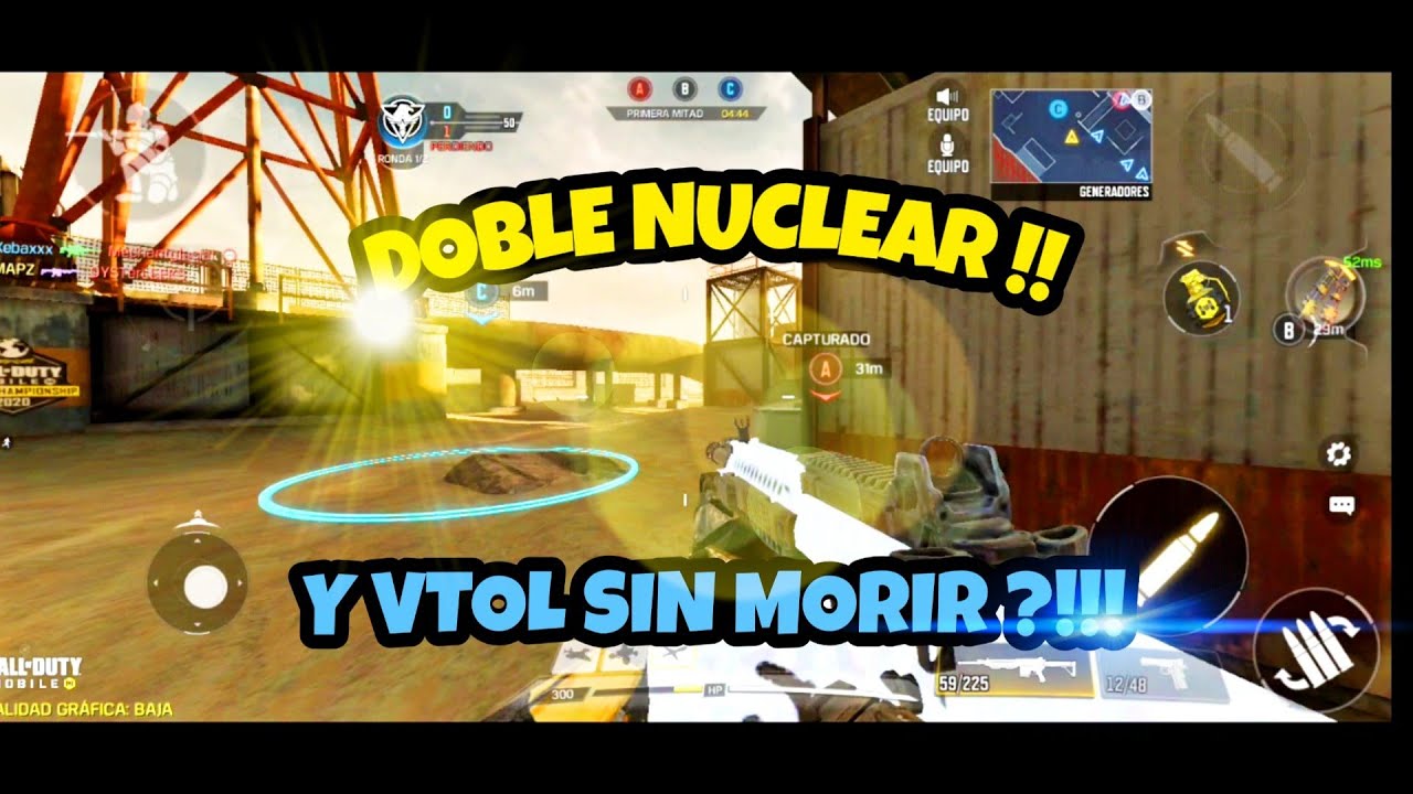 DOBLE NUCLEAR Y VTOL CON M4MLG | COD MOBILE - YouTube