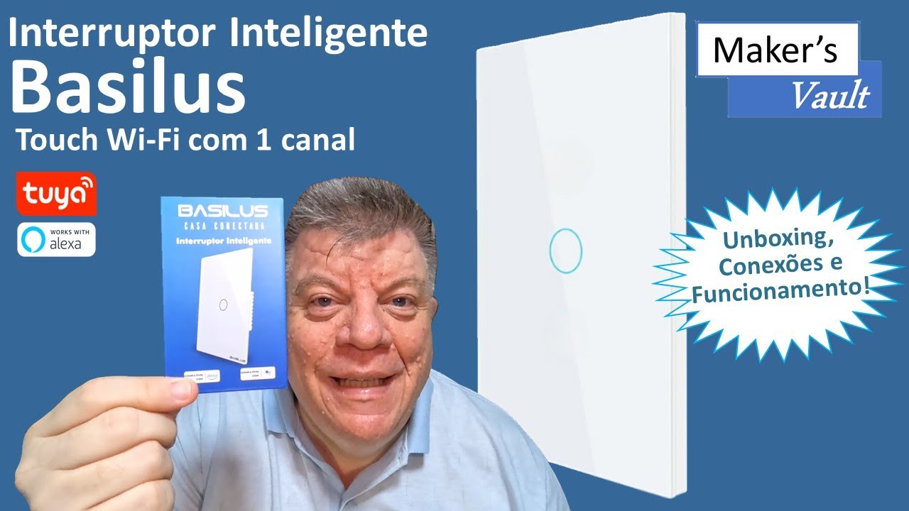 Basilus Interruptor Touch inteligente Wi Fi – Use com Alexa - YouTube