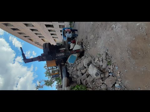 спасение крана КАМАЗ в Армении