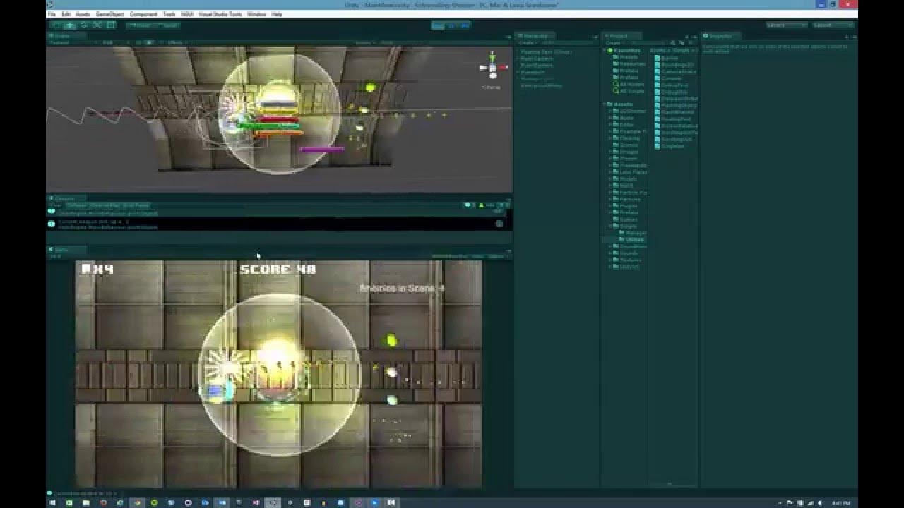 Shmup prototype, Unity - YouTube