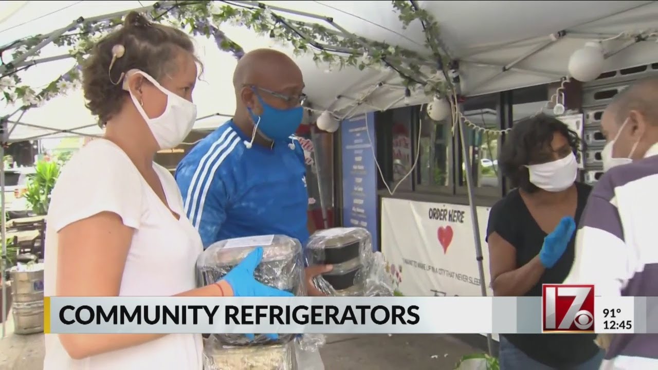Community refrigerators helping families get fed in NYC - YouTube