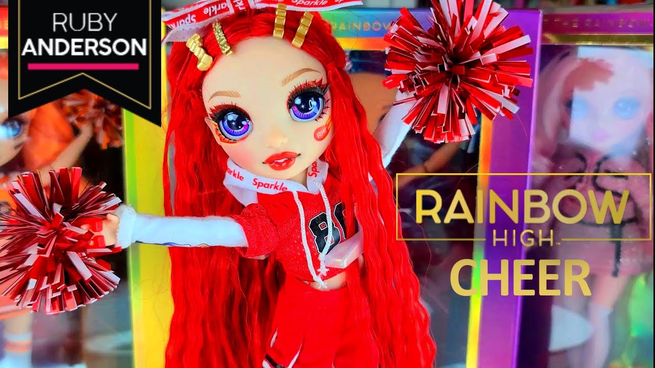 Rainbow High Cheer Dolls | Unboxing Ruby Anderson | Instant Ry Play #collecttherainbow - YouTube
