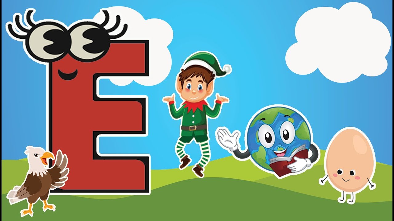 Words Beginning With Letter E | Toddlers & Preschoolers | Words that ...