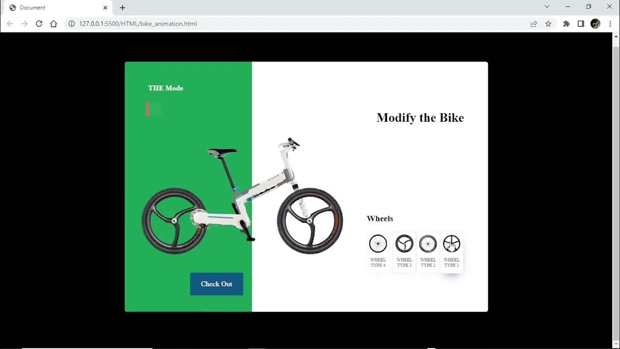 Riding In Stylehtmlcss Bike Animation Delight Codeart Webanimation Webdev Techart