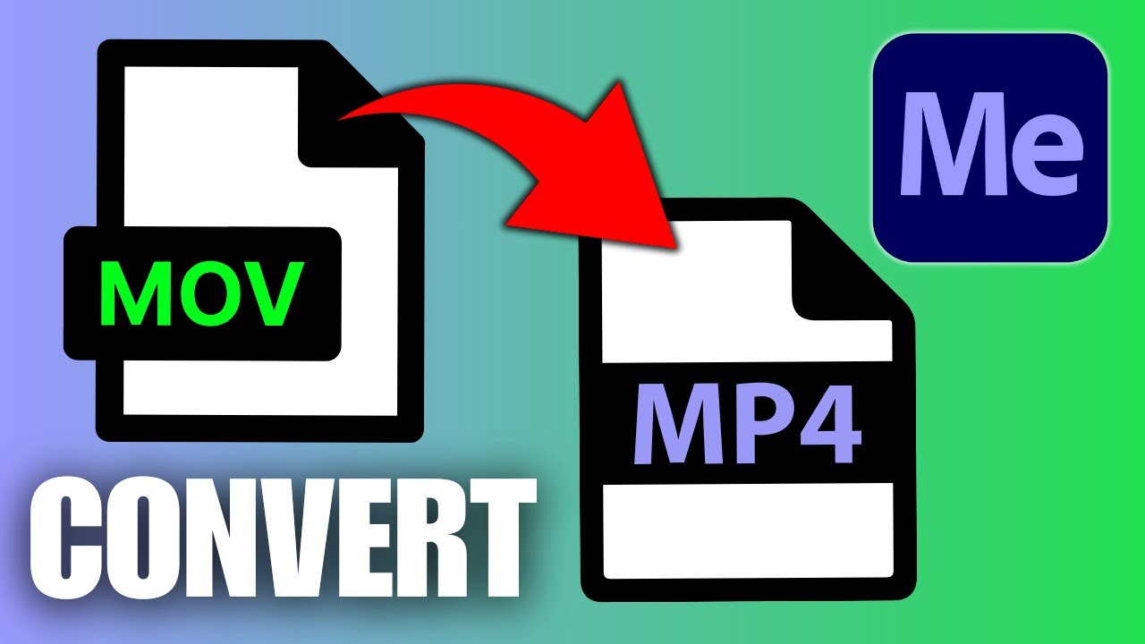 How To Convert MOV To MP4 File in Adobe Media Encoder - YouTube