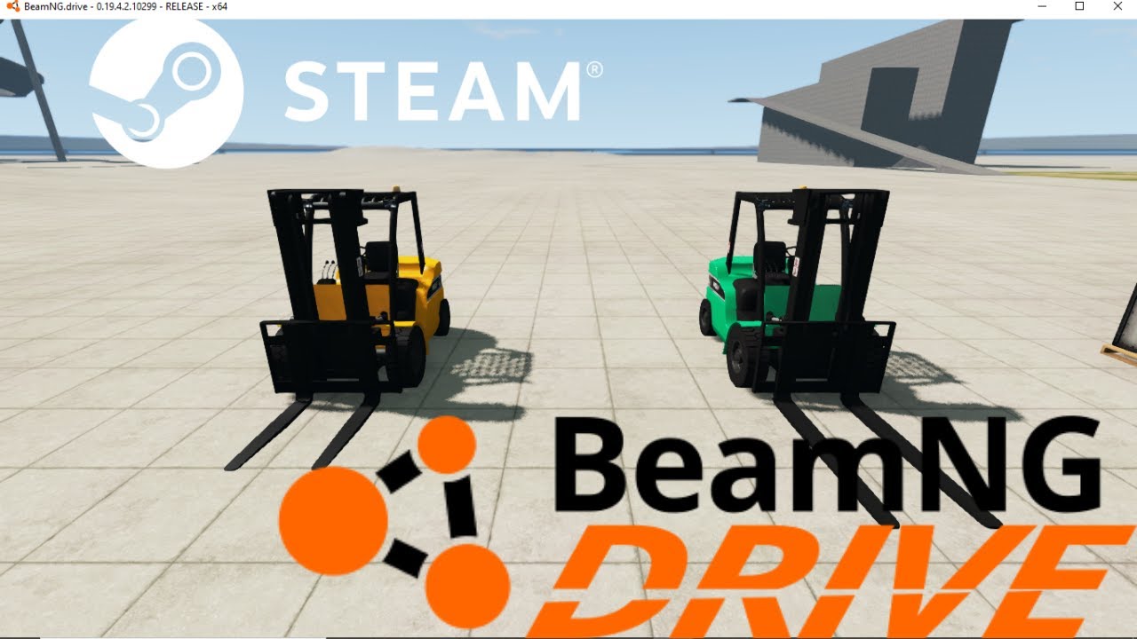 Working Forklift BeamNG.Drive - YouTube