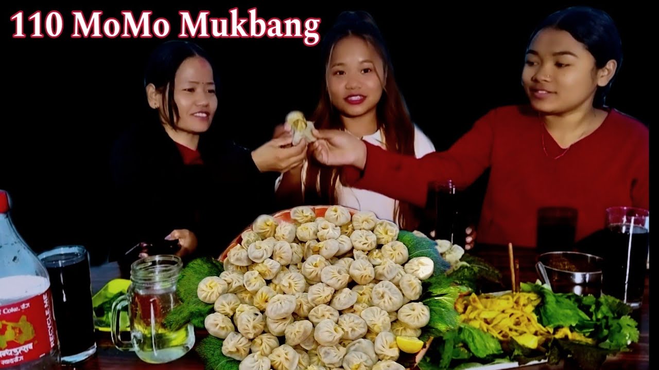 110 Ota Momo Mukbang video // la Hai kham mitho mitho momo 🤗 - YouTube