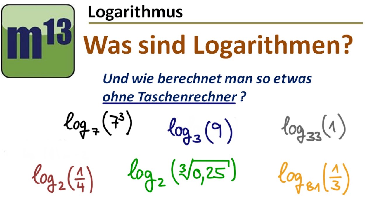 Was sind Logarithmen? - YouTube