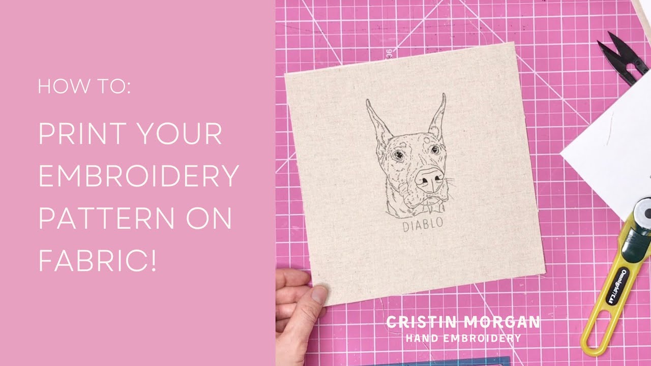 Embroidery Transfer Methods How To Print Directly On Fabric YouTube Embroidery Transfer Methods How To Print Directly On Fabric YouTube