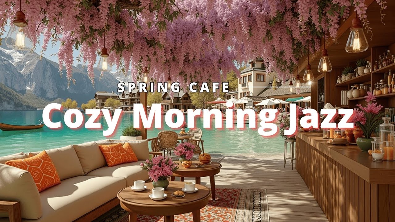 Spring Jazz Cafe Ambiance~ Cozy Morning Jazz Music For Relaxing - YouTube