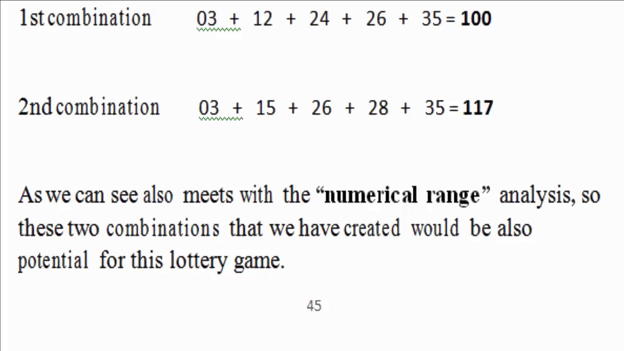 WIN THE LOTTERY WITH NUMERICAL RANGE (THE LOTTO CODE) - YouTube