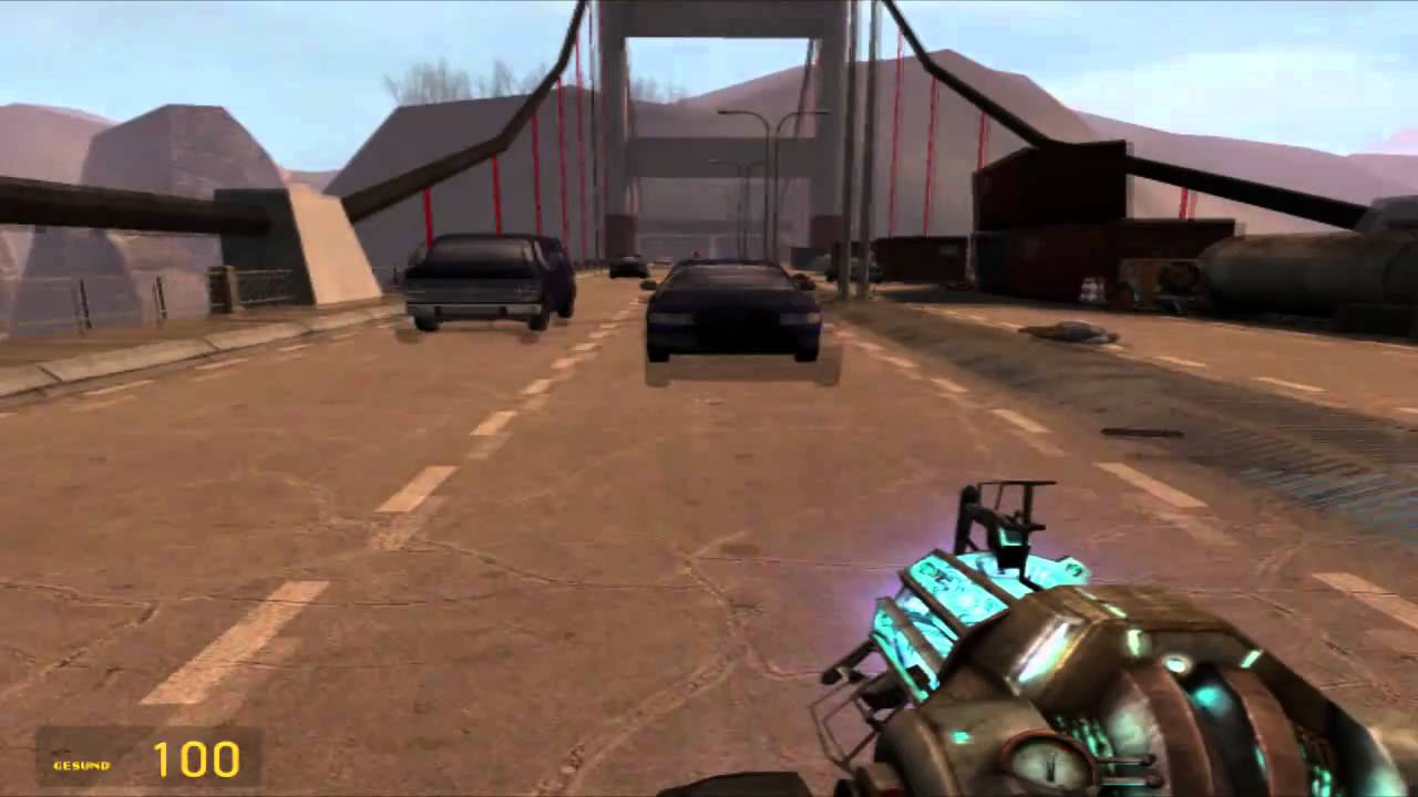 GMOD dm_bridge car surfing xD - YouTube