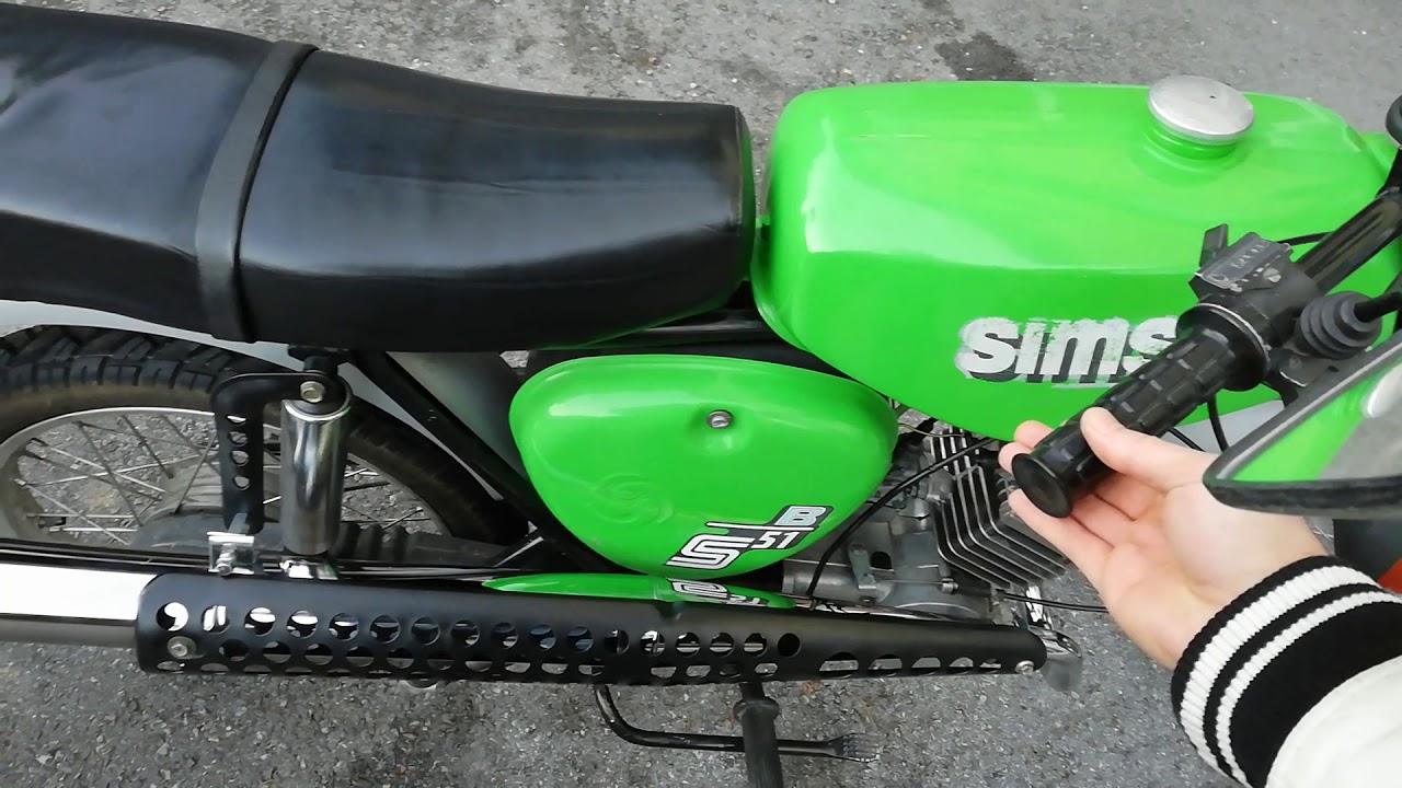 Simson s51/b 60ccm engine start - YouTube