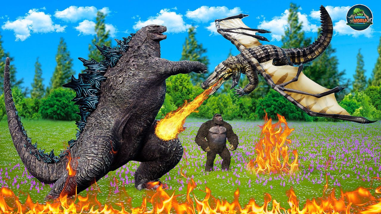 Crazy Gorilla vs Monster Crocodiles - Godzilla to the Rescue Gorilla ...
