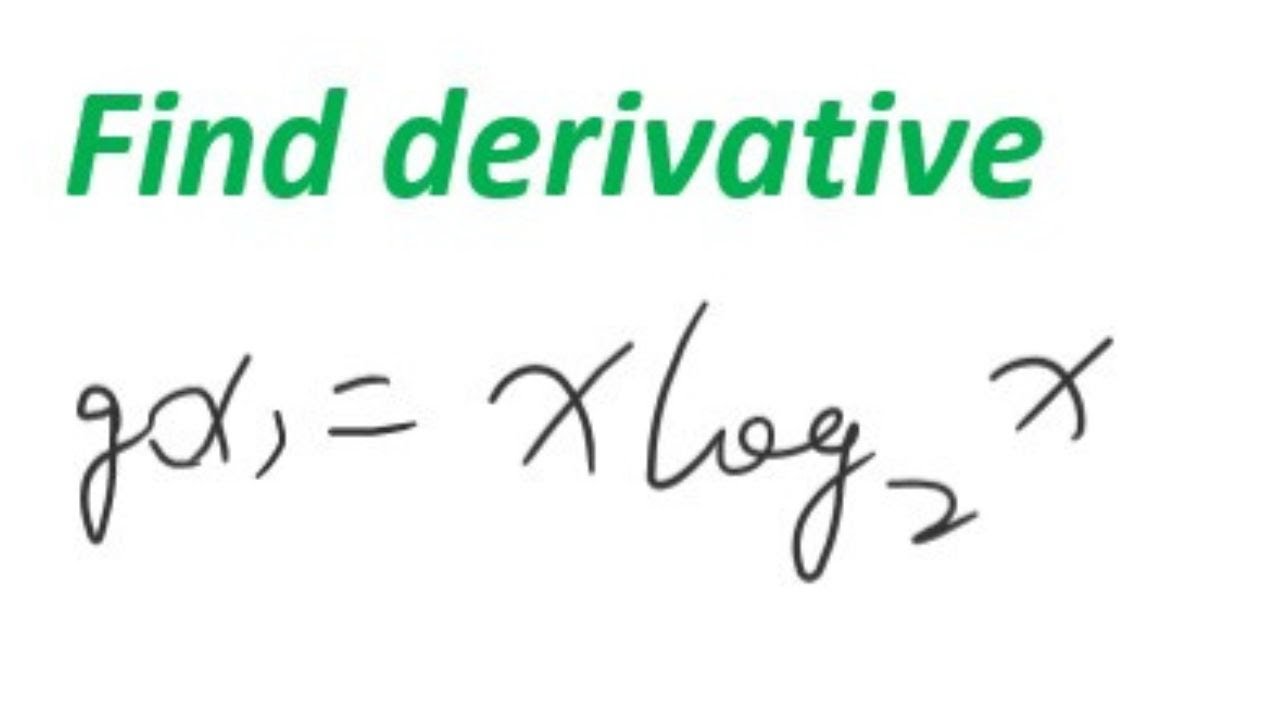 find derivative of logarith with formula. calculus ap #maths - YouTube