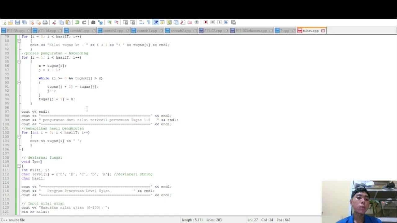 Program C++ Si PPenilaian - Tugas Besar Algoritma dan Pemrograman - YouTube