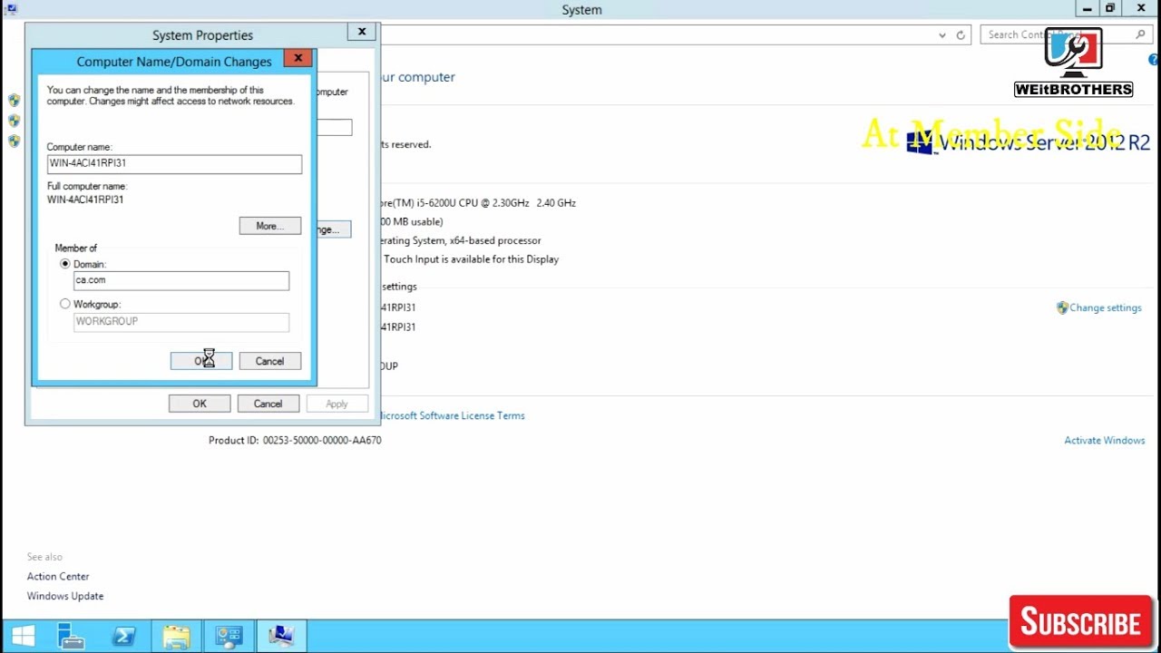 HOW TO MAKE A MEMBER SERVER OF A DOMAIN | JOIN A DOMAIN WITH A SERVER ...