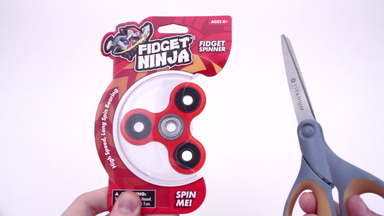 Plastic Fidget Ninja Fidget Spinner Unboxing - YouTube