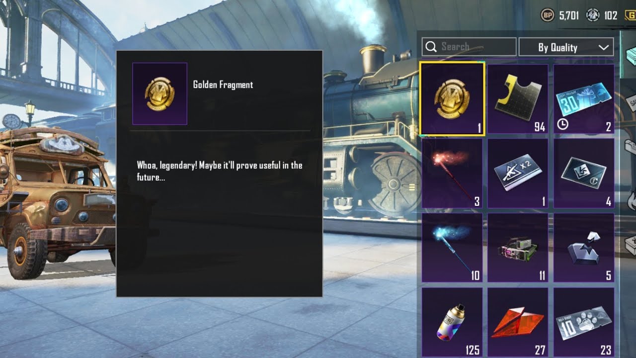 How To Get Golden Fragments In PUBG Mobile | Golden Silver Fragments ...
