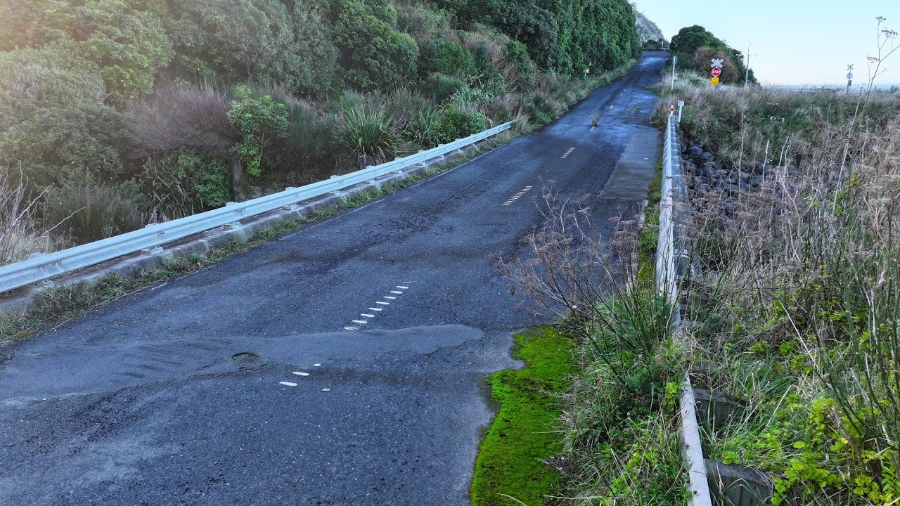 Earthquake destroyed Road - Irongate - Kaikoura - by Drone - YouTube