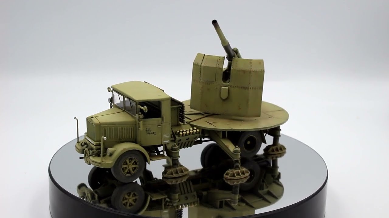 Italian Autocannone 3Ro with 90mm AA Gun - YouTube