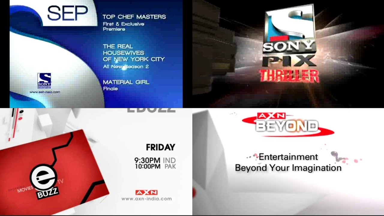 AXN (Asia,India,Korea,Taiwan)/AXN Beyond/SET Asia/Sony Pix Thriller ...