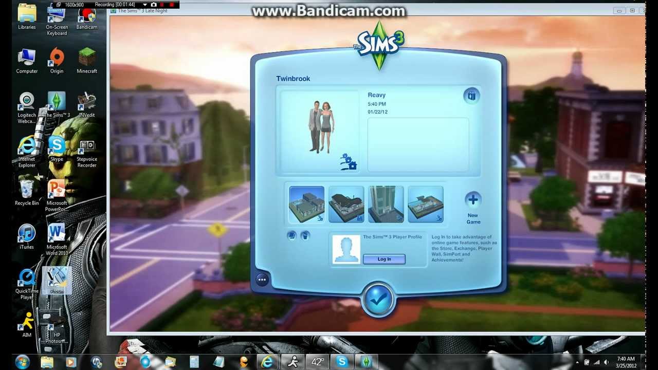 How to record Sims 3 With Bandicam - YouTube