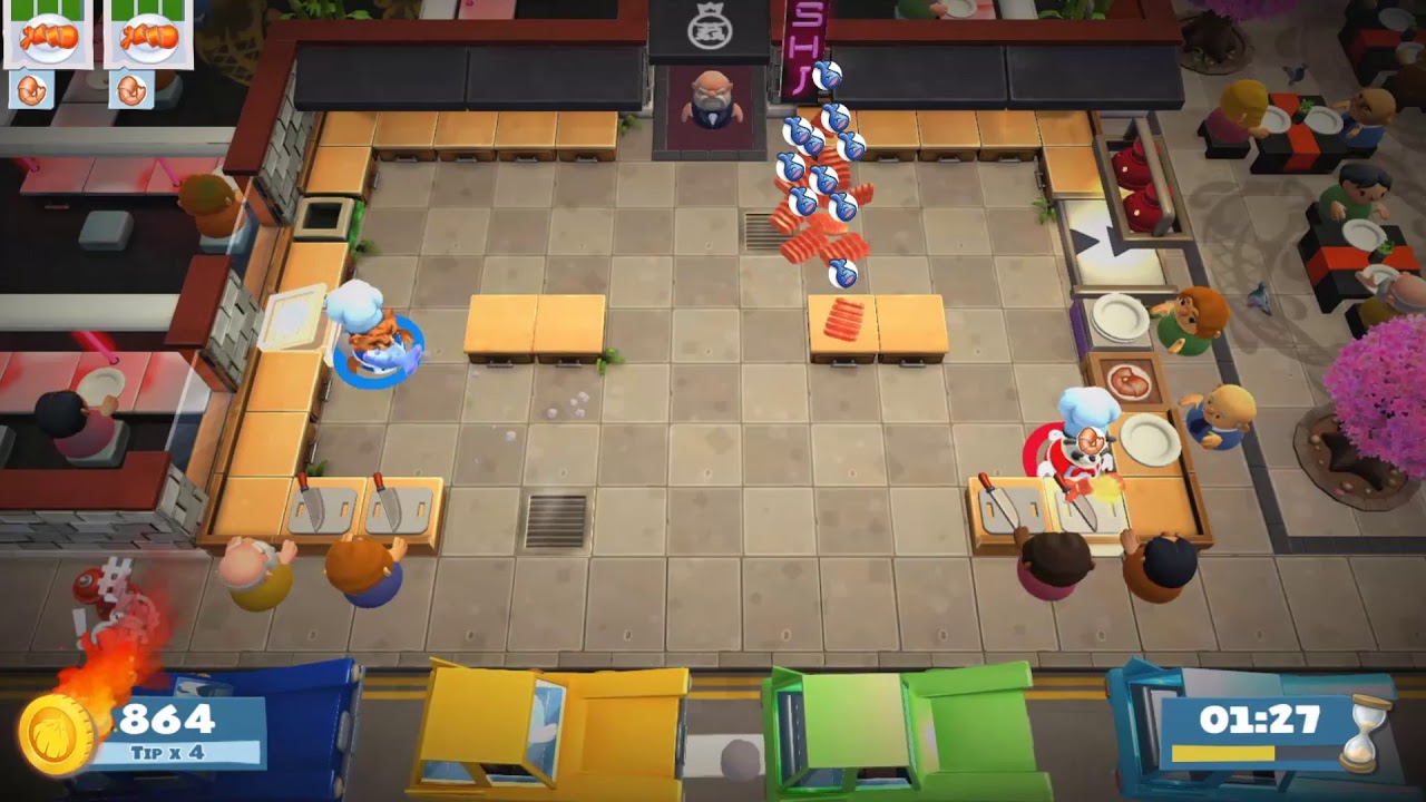 Overcooked 2 1-1, 4 star (low precut) - YouTube