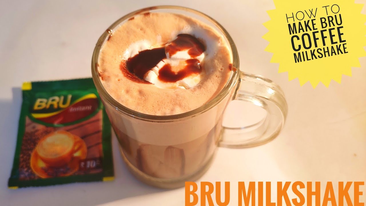 Bru milkshake | BRU COFFEE MILKSHAKE RECIPE | How to make a coffee ...