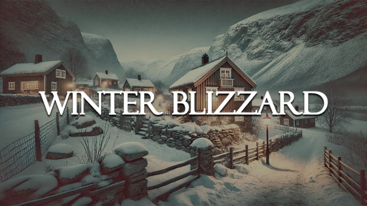 WINTER BLIZZARD | COLD HOWLING SNOW WIND | MOUNTAIN AMBIENCE | CALMING ...