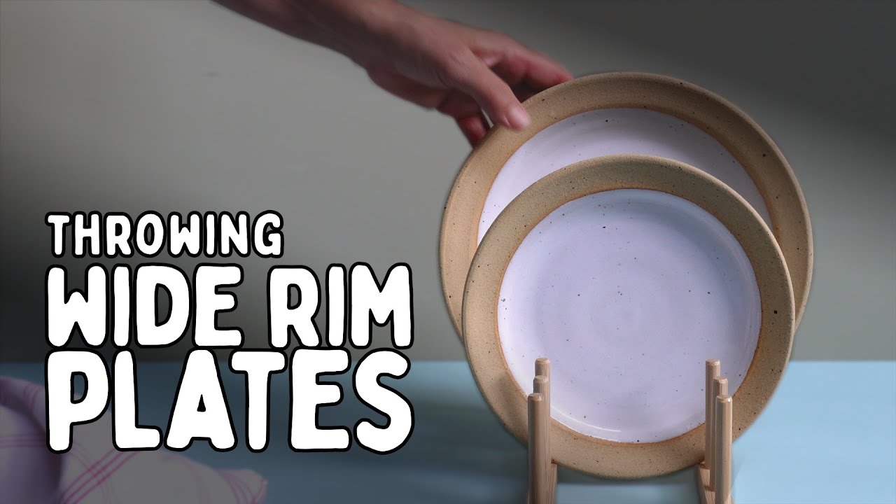 How to Avoid Slumping on Your Wide Rim Plates - YouTube