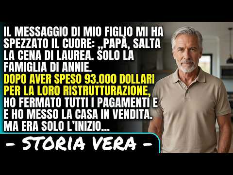 L'SMS DI MIO FIGLIO MI HA SPEZZATO IL CUORE: «NON VENIRE ALLA CENA PER LA FESTA DI DIPLOMA.
