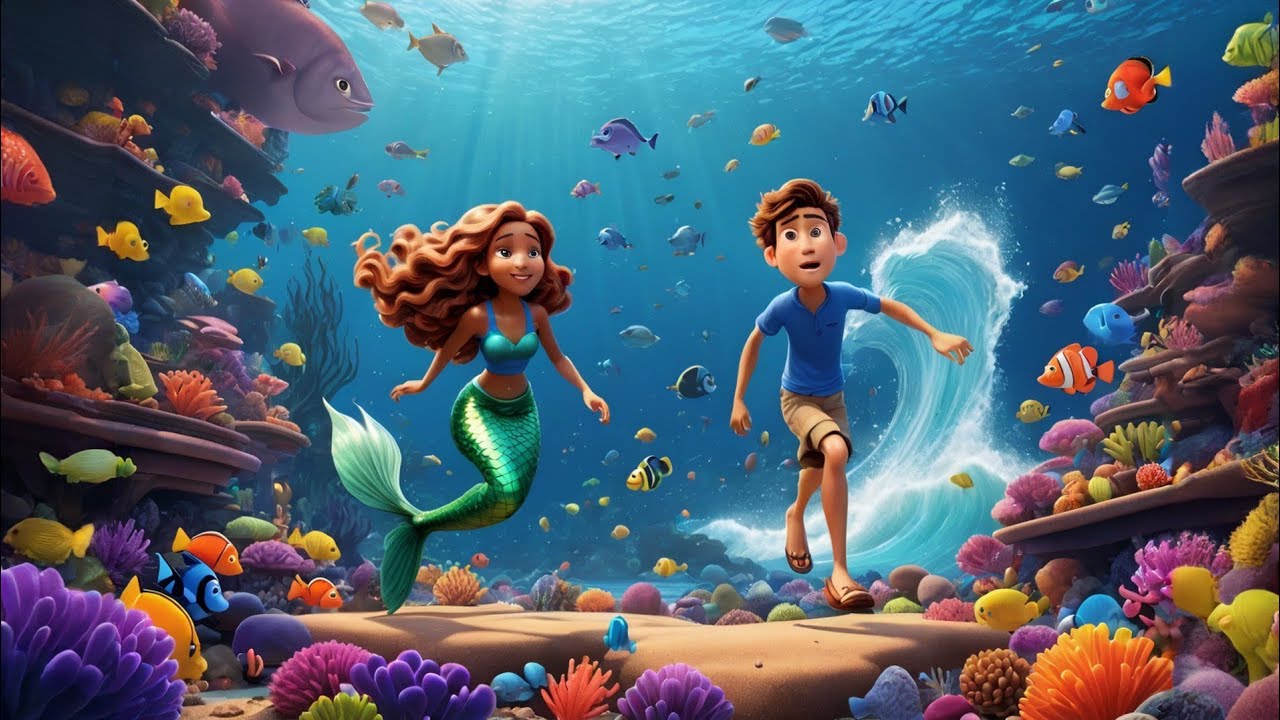 the mermaid's enchanted adventure saving a drowning friend, kids story ...