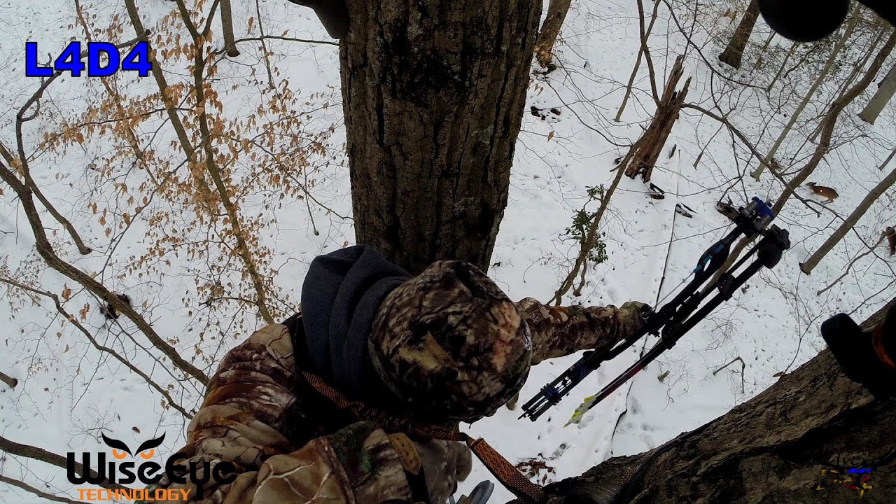 A MUST See Snow Doe Kill!! Amazing Back Flip/Flop!! #bowhunting # ...