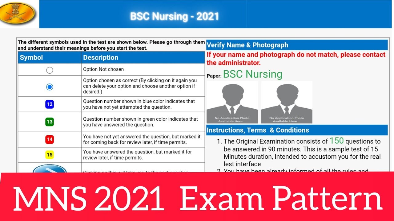 MNS 2021 exam pattern // CBT Practice Test For MNS 2021 - YouTube