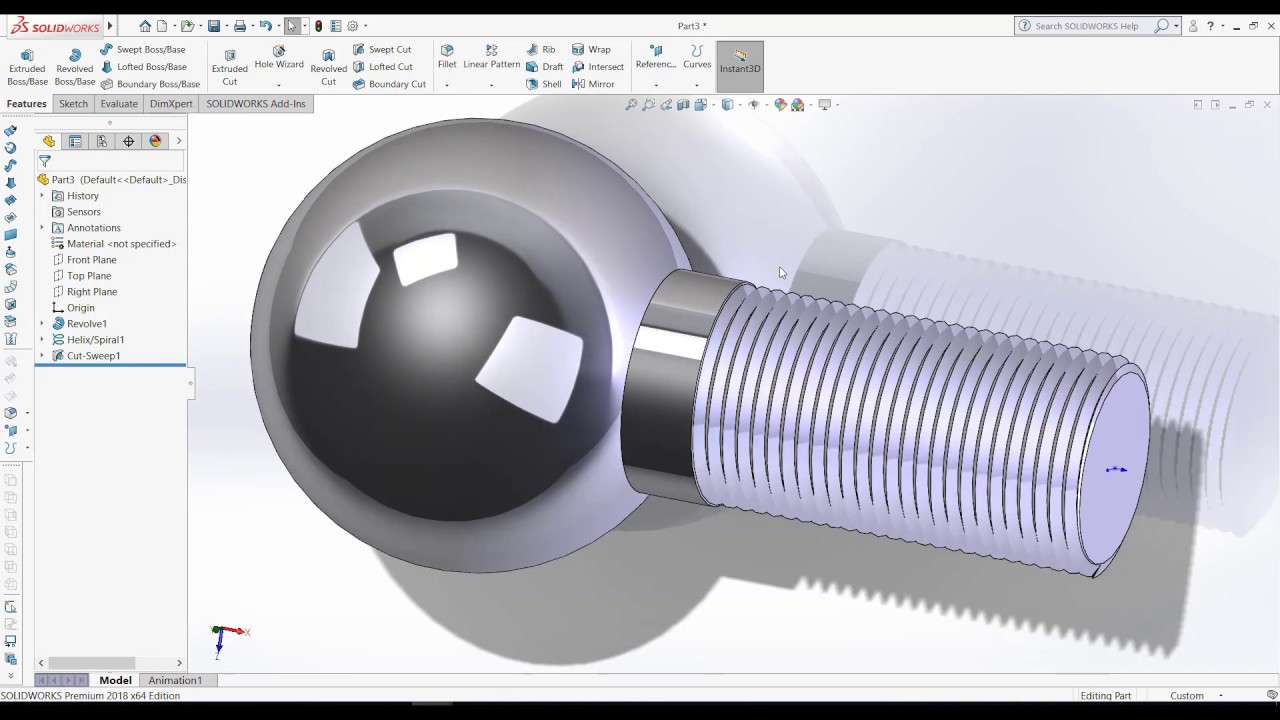 Tutorial Básico de SolidWorks 5 para principiantes- Revolución de ...